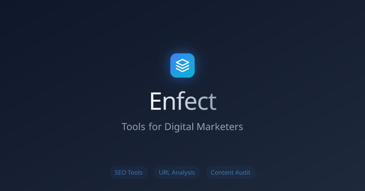 Schema & Tracking Extractor | SEO Tools | Enfect